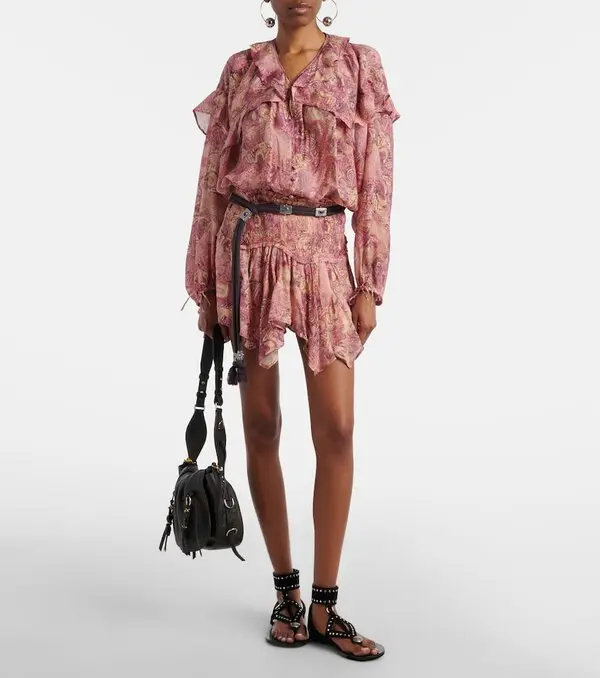 Isabel Marant Étoile Charis Printed Silk Blouse