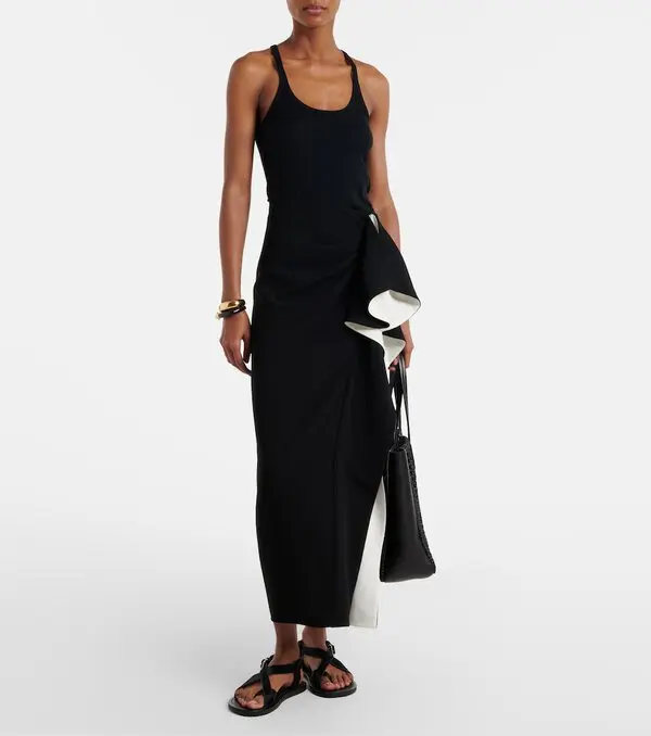 A.emery Ora Calf Hair Sandals - Black