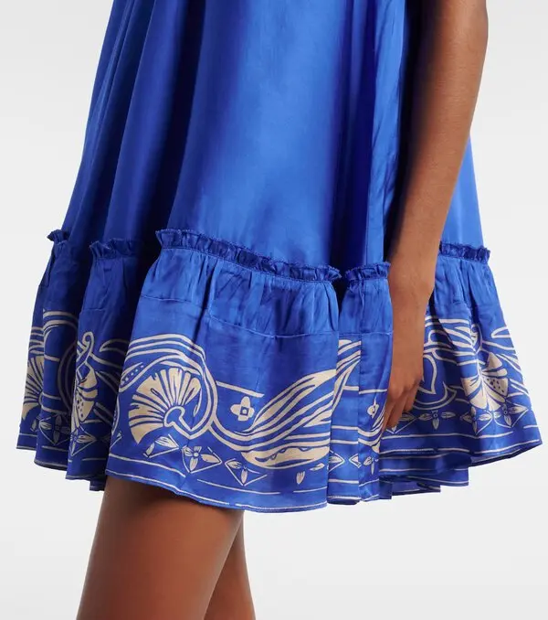 Poupette St Barth Cleo Embellished Floral Minidress