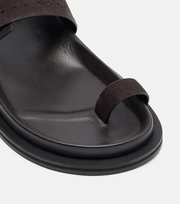 A.emery Hattie Suede Sandals - Black