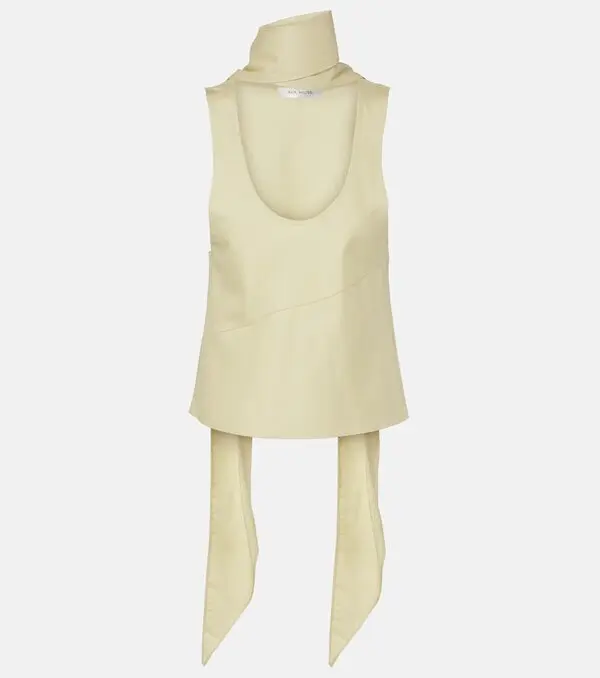 AYA MUSE Olena Scarf-detail Top - Green