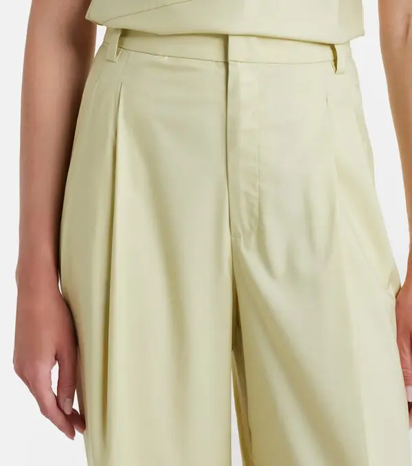 AYA MUSE Olena Pleated Wide-leg Trousers - Green