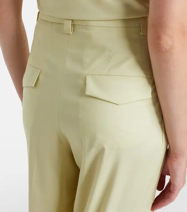 AYA MUSE Olena Pleated Wide-leg Trousers - Green