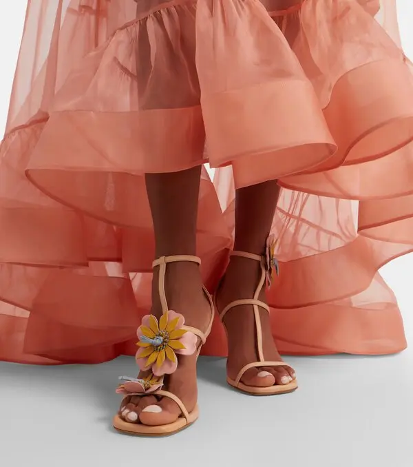 Zimmermann Lilia 85 Leather Sandals