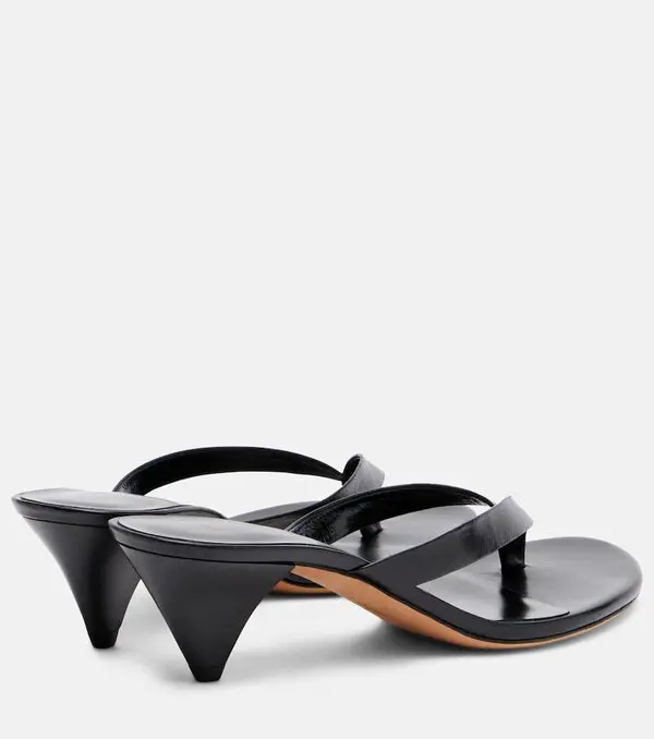 JUDE Rooty Leather Thong Sandals