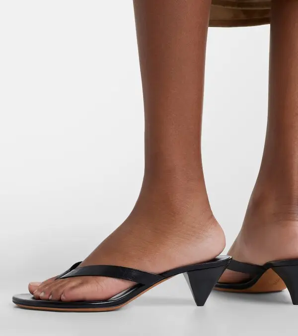 JUDE Rooty Leather Thong Sandals
