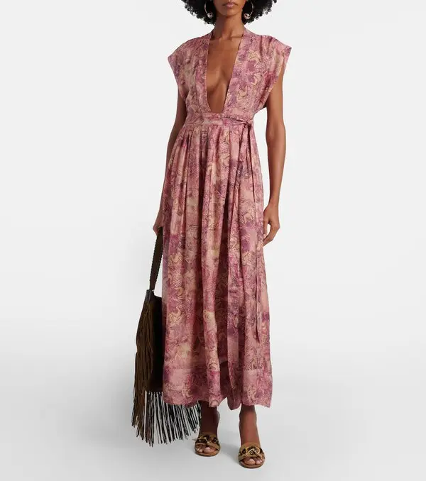 Isabel Marant Étoile Melissa Printed Maxi Dress - Pink