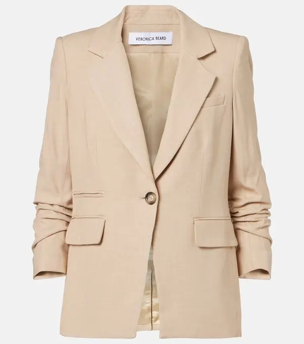 Veronica Beard Battista Blazer - Beige