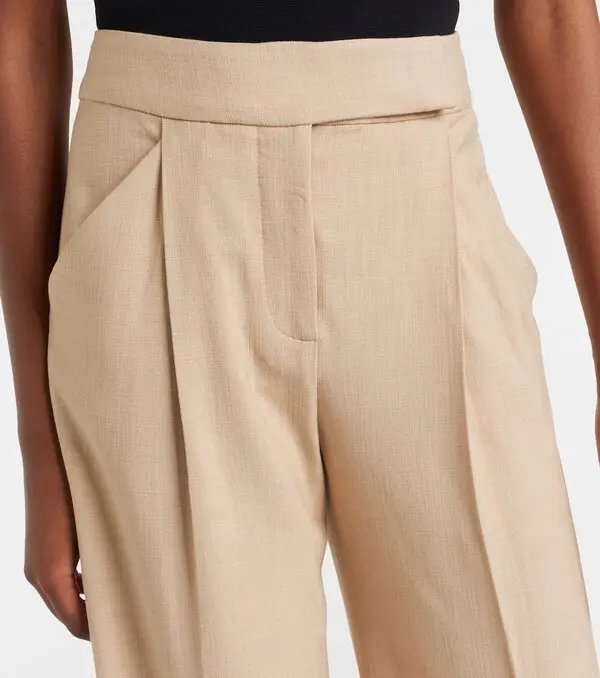 Veronica Beard Pleated Flared Pants