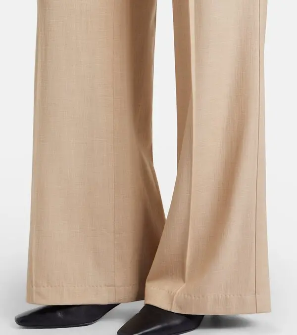 Veronica Beard Pleated Flared Pants