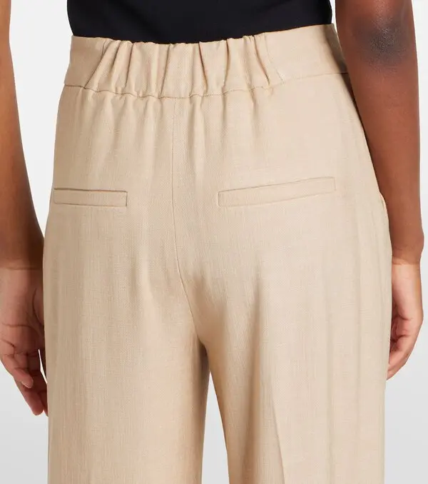 Veronica Beard Pleated Flared Pants