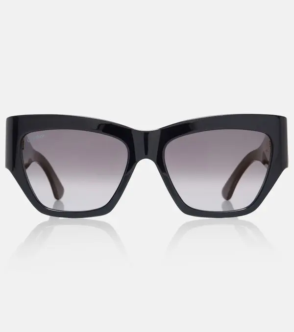 Cartier Signature C Cat-eye Sunglasses - Black