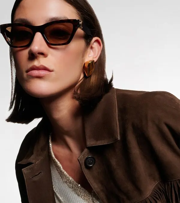 Cartier Signature C Cat-eye Sunglasses - Brown