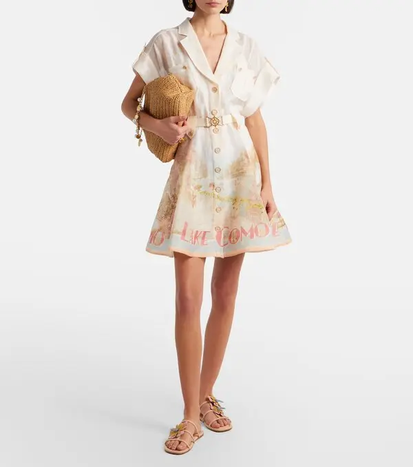 Zimmermann Lilia Floral-appliqué Leather Sandals