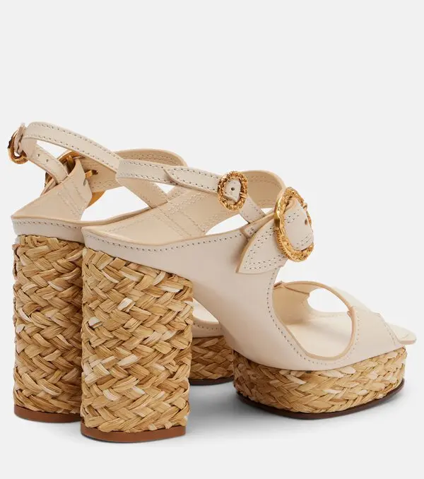 Zimmermann Talia Leather Slingback Sandals