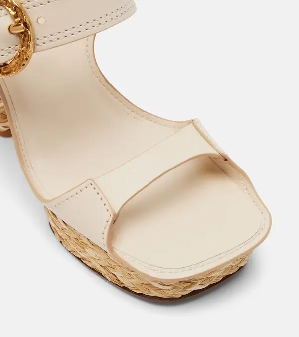 Zimmermann Talia Leather Slingback Sandals