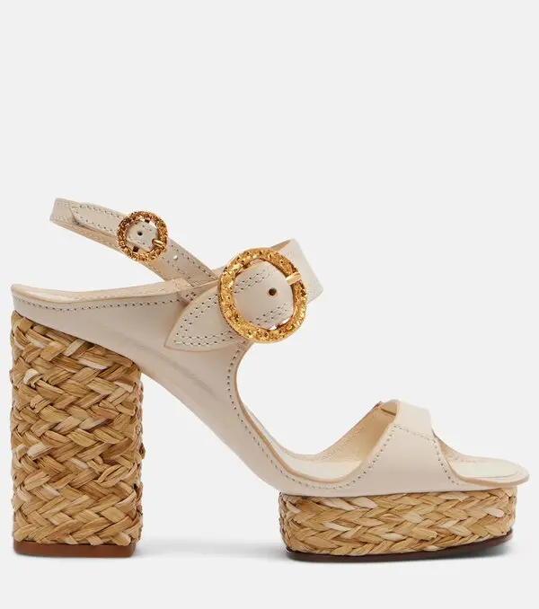 Zimmermann Talia Leather Slingback Sandals