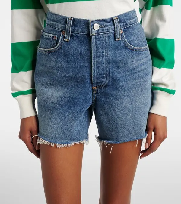 AGOLDE Nye Denim Shorts - Blue