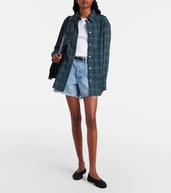 AGOLDE Nye Denim Shorts - Blue