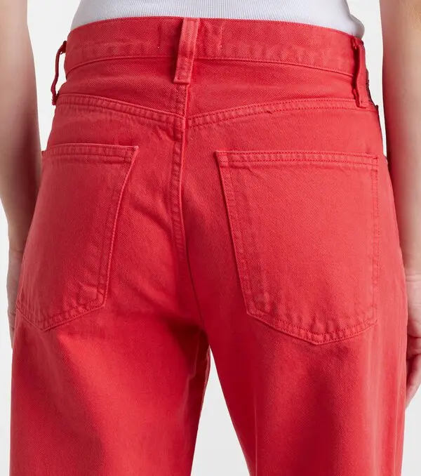 AGOLDE Arc Wide-leg Jeans - Red