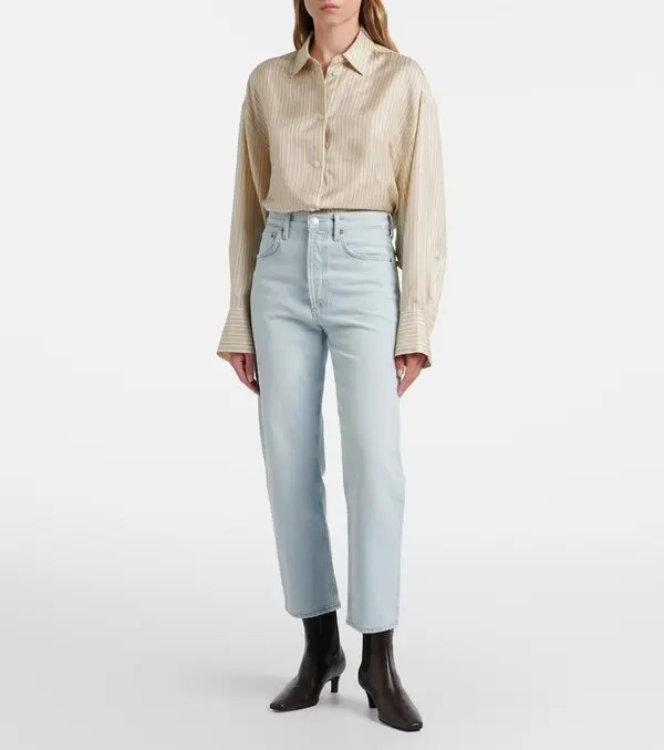 AGOLDE 90s Crop Straight-leg Jeans