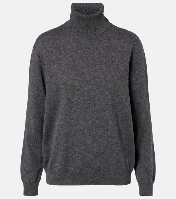 Brunello Cucinelli Cashmere Turtleneck Sweater - Grey
