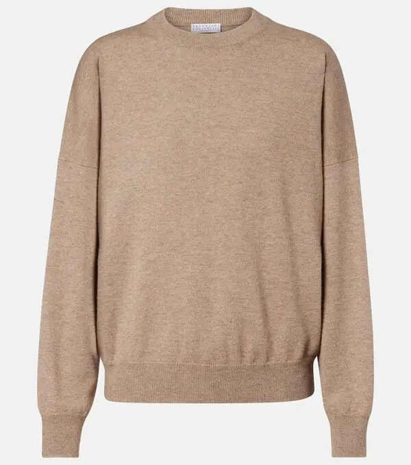 Brunello Cucinelli Cashmere Crewneck Sweater - Brown