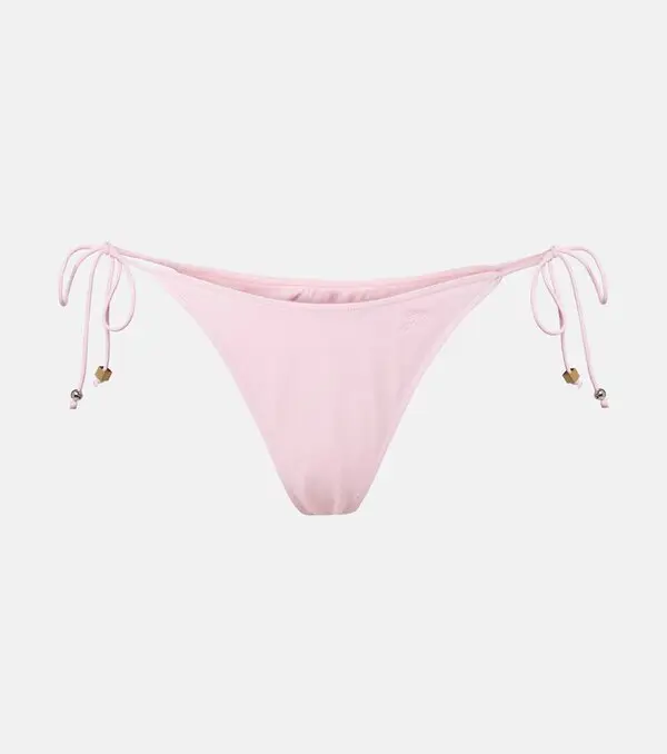 Jacquemus Beaded Bikini Bottoms - Pink