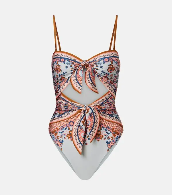 Zimmermann Printed One-piece Swimsuit - Multicoloured