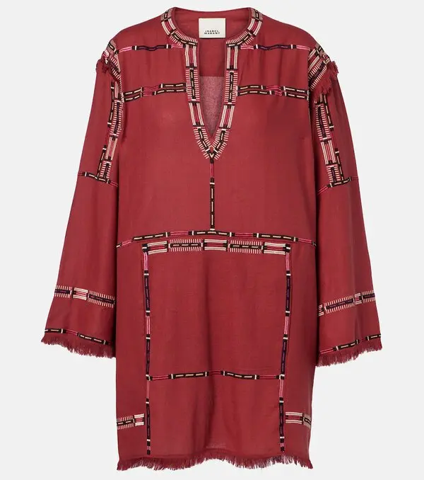 Isabel Marant Étoile Freya Embroidered Silk Tunic