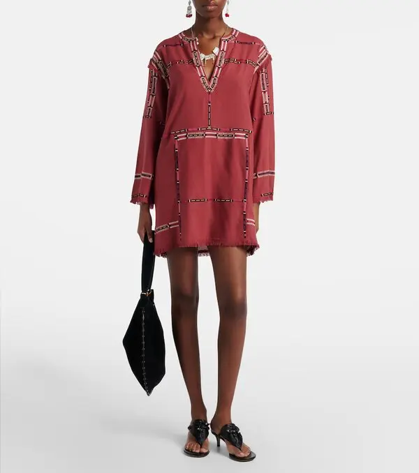 Isabel Marant Étoile Freya Embroidered Silk Tunic