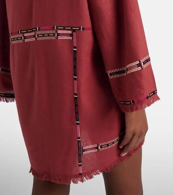 Isabel Marant Étoile Freya Embroidered Silk Tunic