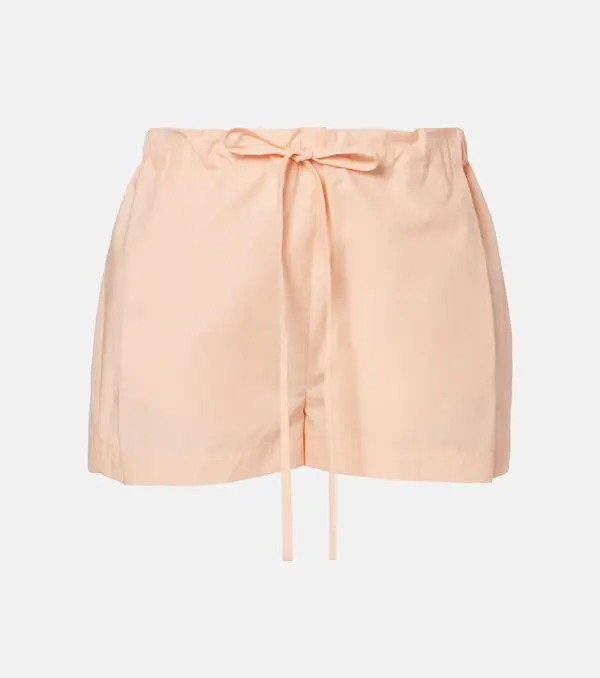 Khaite Robbie Cotton Shorts - Pink