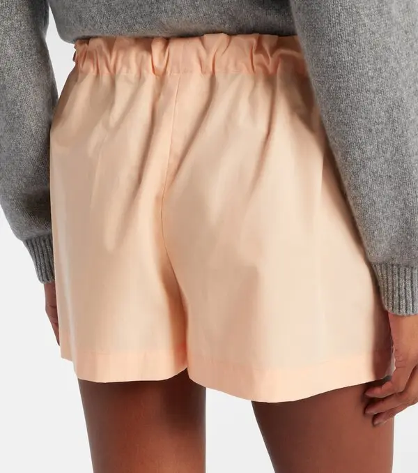 Khaite Robbie Cotton Shorts - Pink