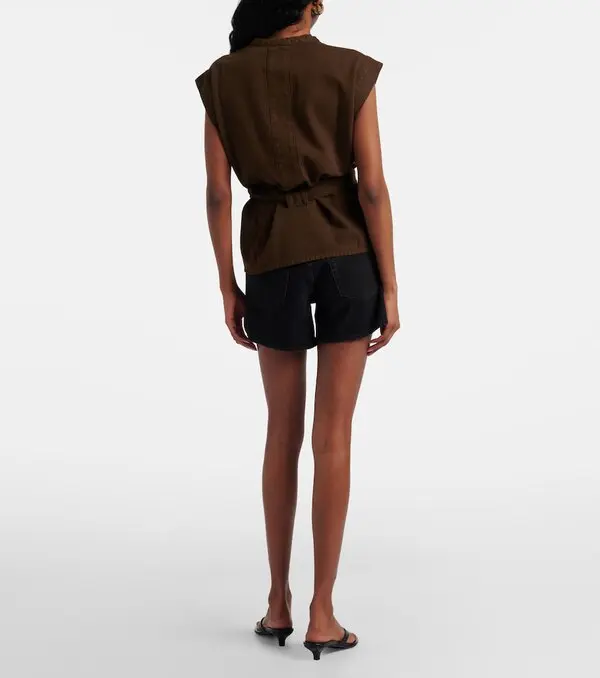 AGOLDE Parker Long Denim Shorts