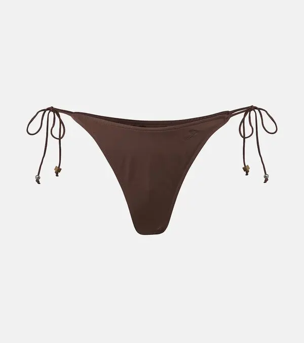 Jacquemus Beaded Bikini Bottom - Brown