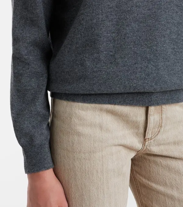 Brunello Cucinelli Cashmere Turtleneck Sweater - Grey