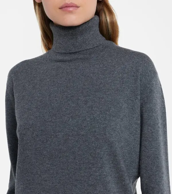 Brunello Cucinelli Cashmere Turtleneck Sweater - Grey