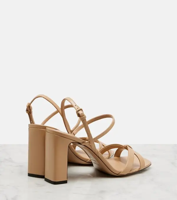 JIMMY CHOO Elsy Leather Slingback Sandals