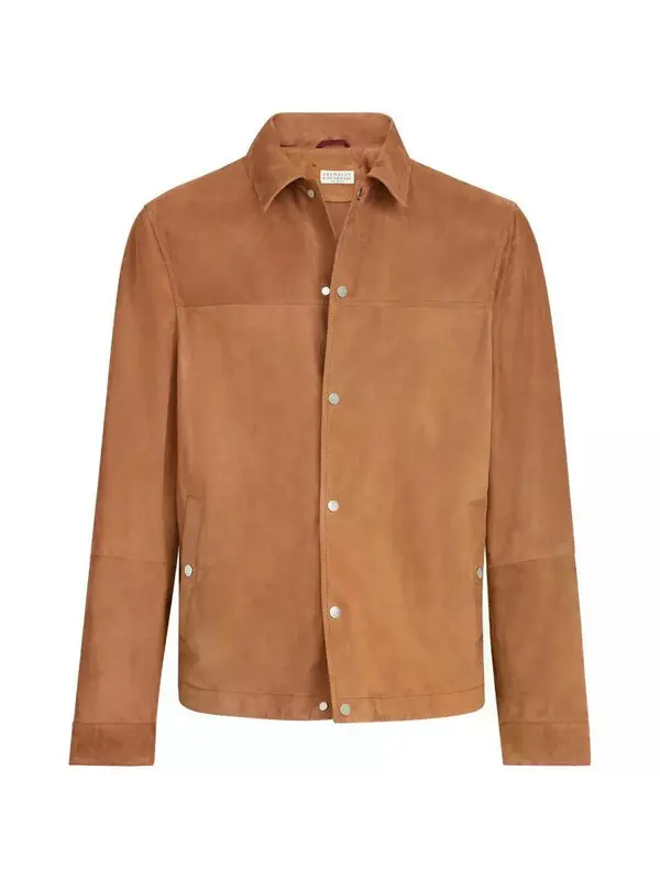 Brunello Cucinelli Suede Snap-closure Shirt Jacket