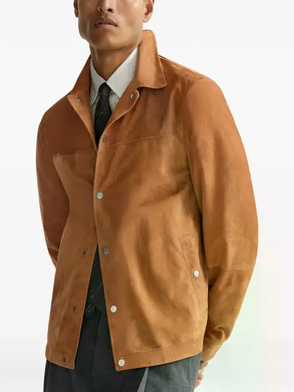 Brunello Cucinelli Suede Snap-closure Shirt Jacket