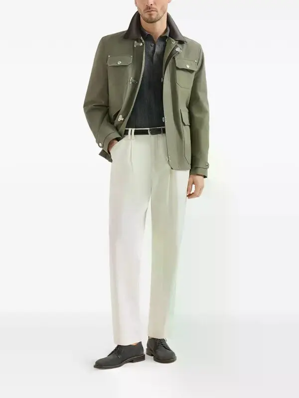 Brunello Cucinelli Cotton Knit Polo Shirt