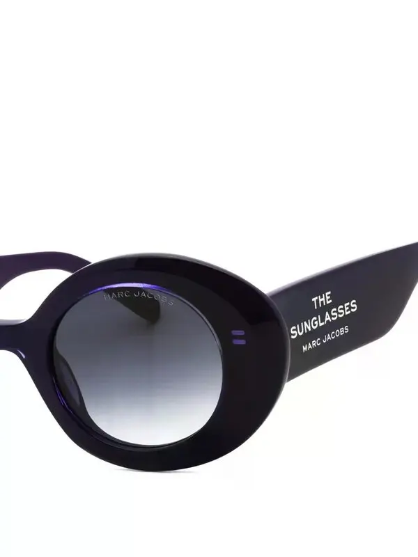 Marc Jacobs Oval-frame Sunglasses - Purple