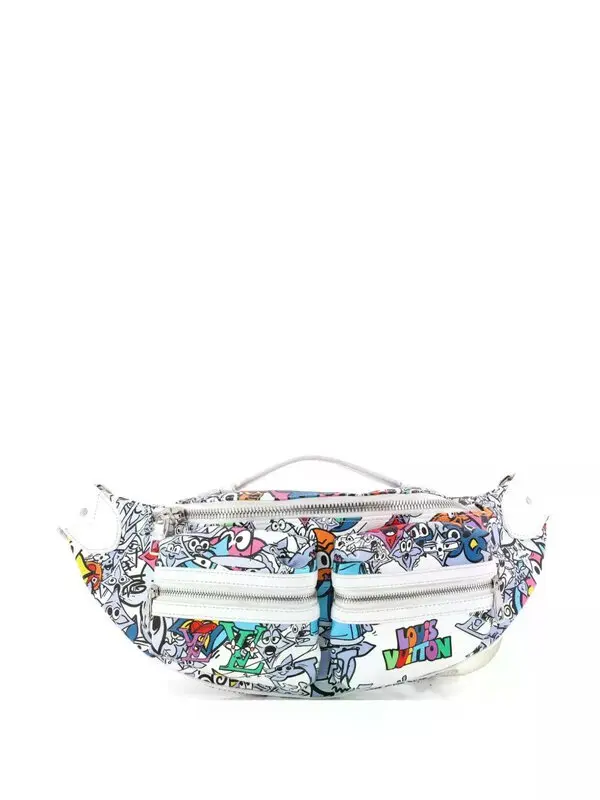 LOUIS VUITTON Multipocket Bumbag Limited Edition Monogram Comics Canvas Belt Bag - Multicolour