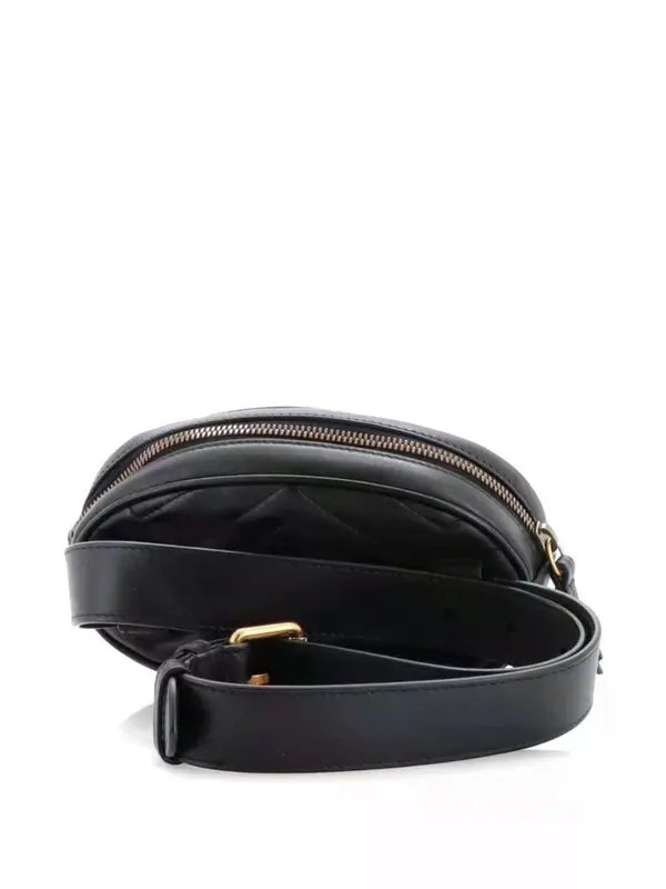 Gucci Gg Marmont Matelasse Leather Belt Bag - Black