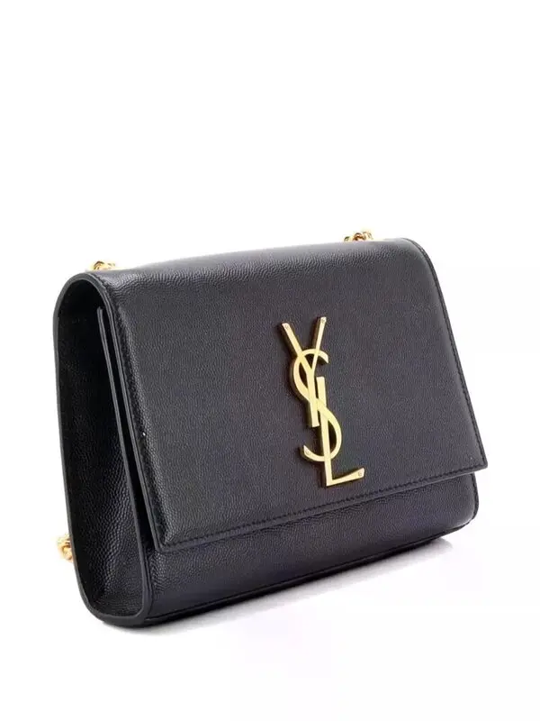 Saint Laurent Classic Monogram Grainy Leather Small Crossbody Bag