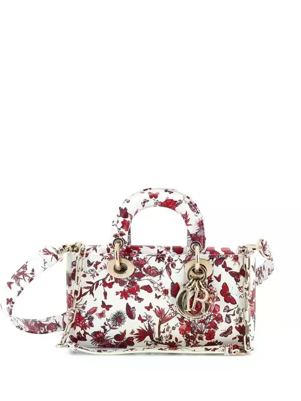 Dior Lady D-joy Printed Leather Small Satchel - Multicolour