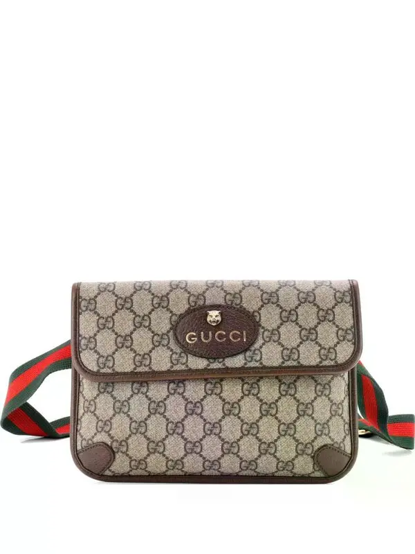 Gucci Neo Vintage Gg Coated Canvas Belt Bag - Brown