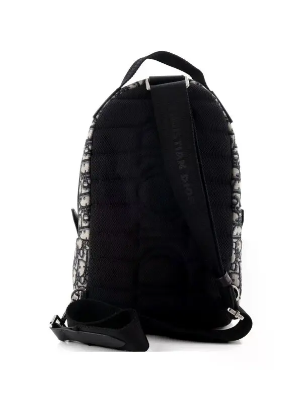 Dior Oblique Canvas Zip Around Sling Backpack