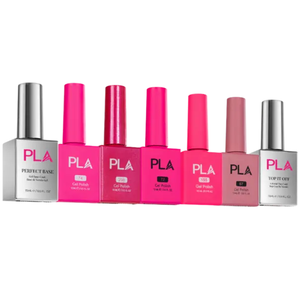 PLA BEAUTY Gel Polish Starter Kit - Think Pink